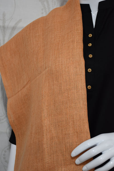 Pure Linen Stole | Sunkissed Peach – Avani Earthcraft